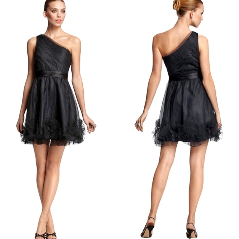 Max & Cleo Jennifer Tulle One Shoulder Dress - Gem